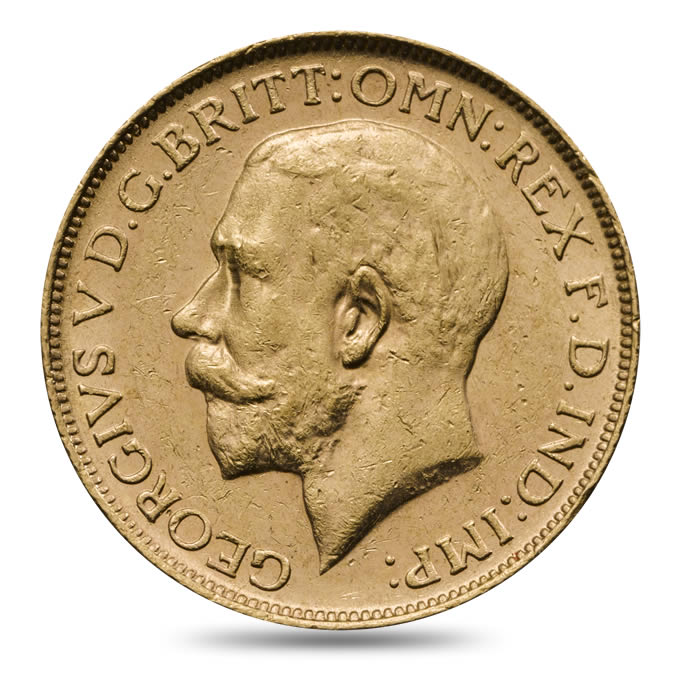 George V Sovereign Coin 1918 mixed mint marks | The Royal Mint